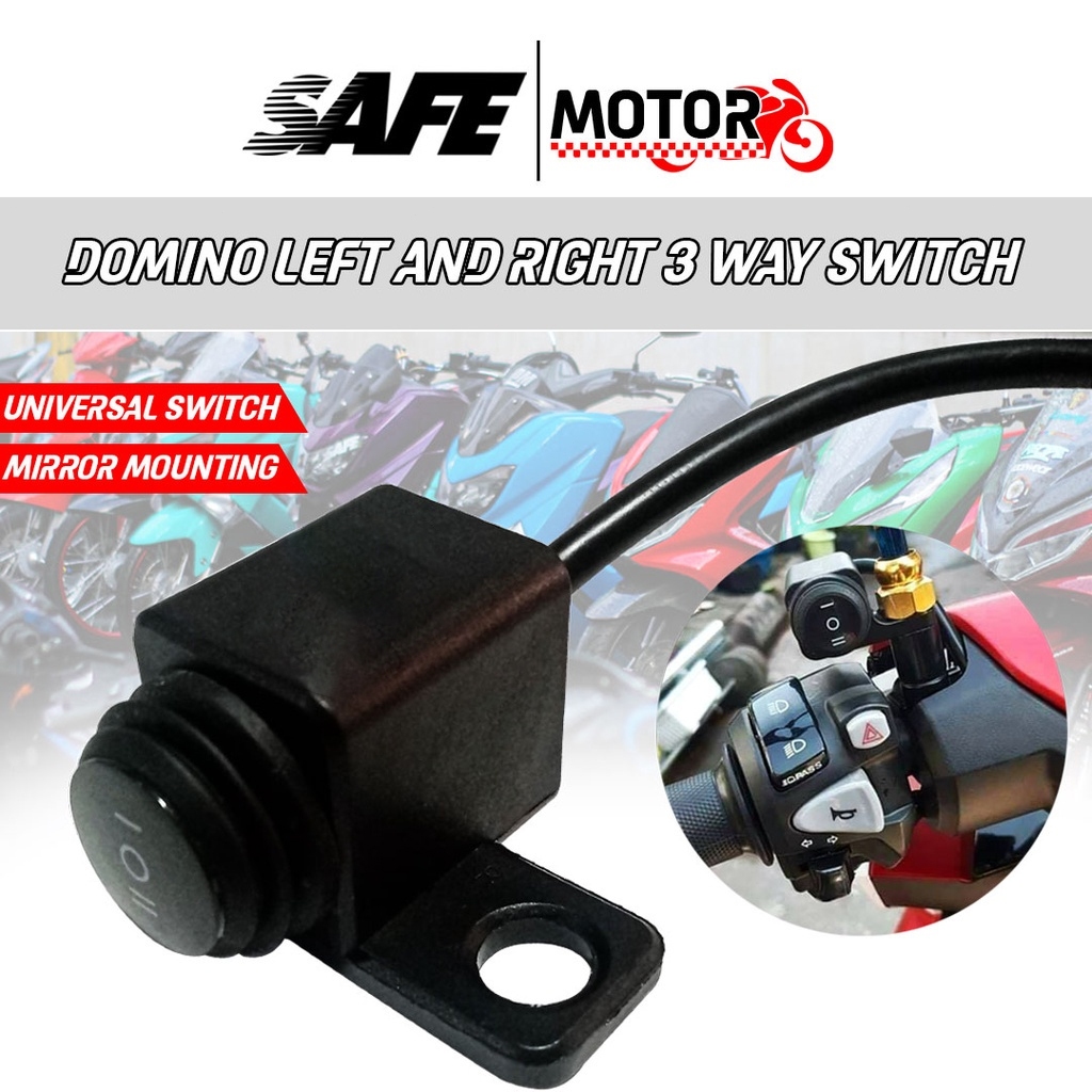 DOMINO Mini Driving Light Mirror Mount Switches Hazard Fog Light ON OFF ...