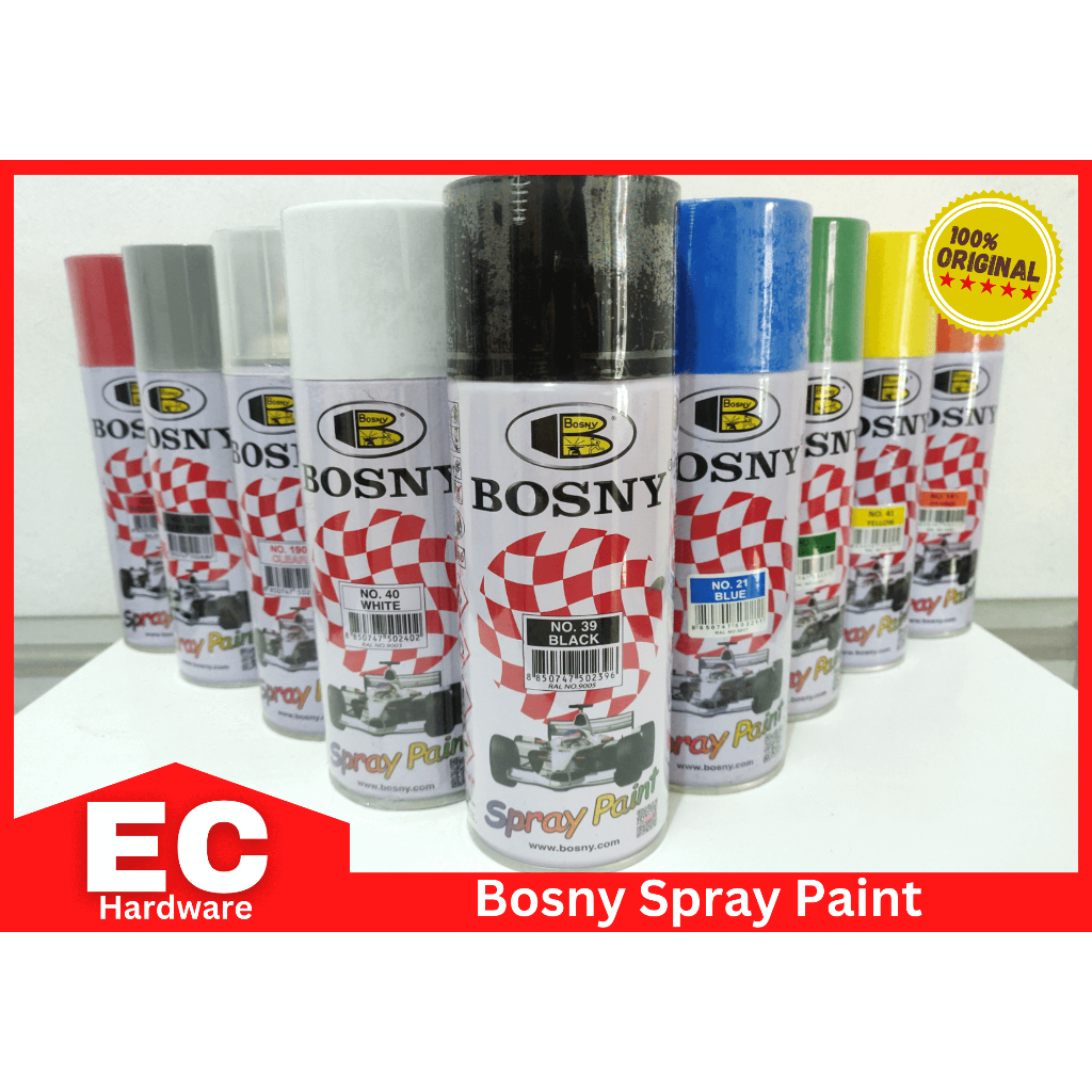 BOSNY SPRAY PAINT 400cc COLORS AVAILABLE | BOSNY BRAND 100% ORIGINAL | Shopee Philippines
