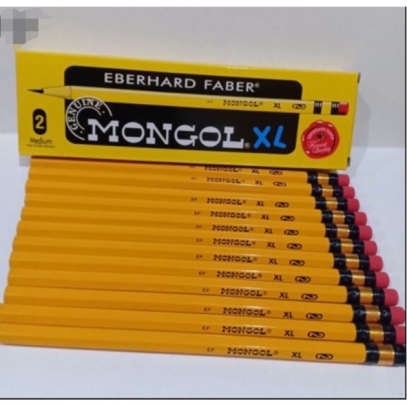 Mongol #2 Regular and Mongol XL Jumbo genuine original 1 dozen per box ...