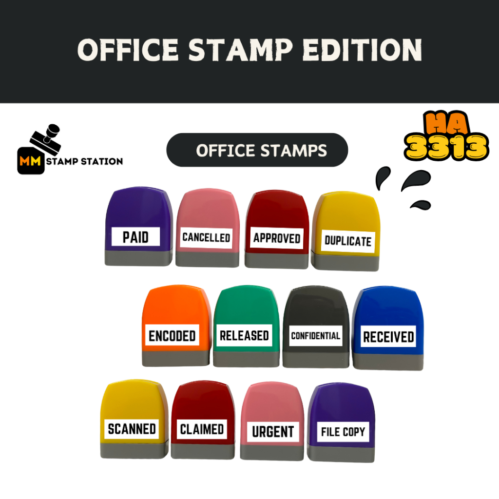 FAST SHIPOUT Office Stamp HA 3313 | Shopee Philippines