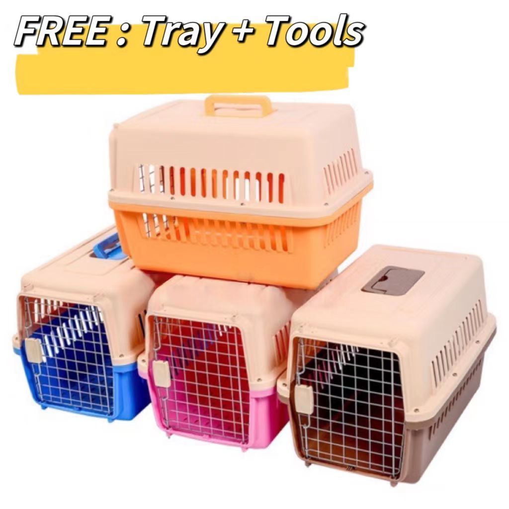 Dog Cage Carrier Large Pet Carrier Travel Cage Cat Cage Airline ...