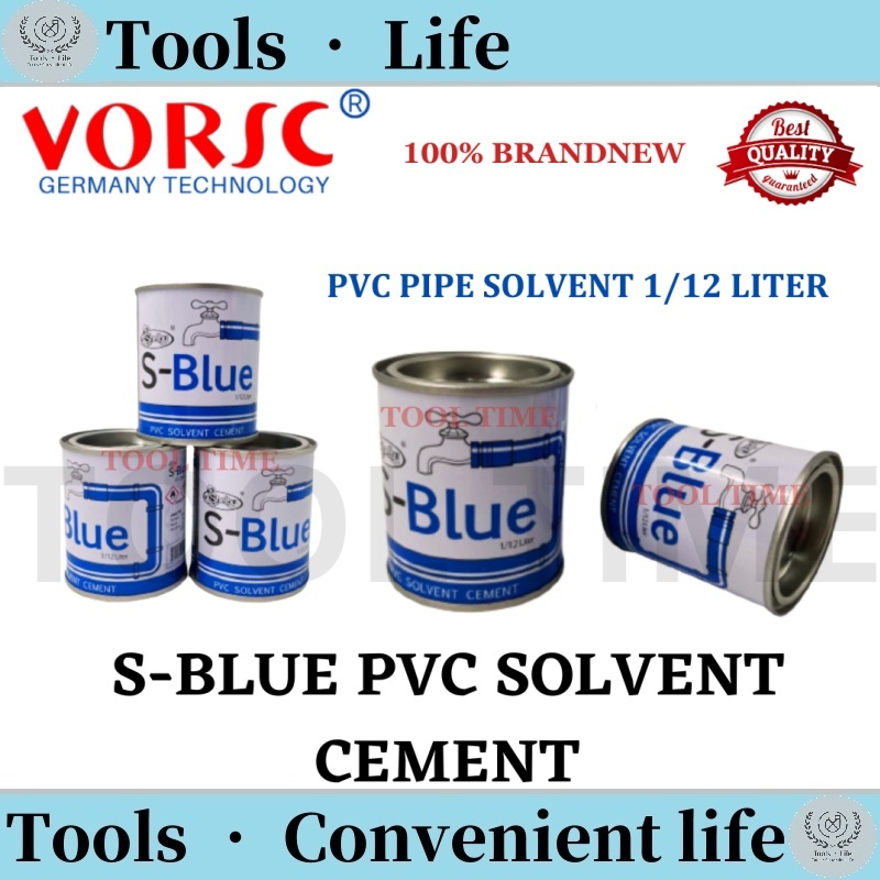 Practical BLUE PVC PIPE CEMENT SOLVENT/SOLVENT CEMENT 1/12 LITER ...