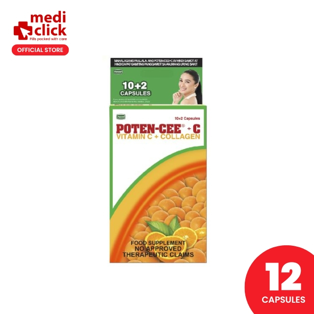 Poten-Cee + C (With Collagen) - 12 CAPSULES | Shopee Philippines