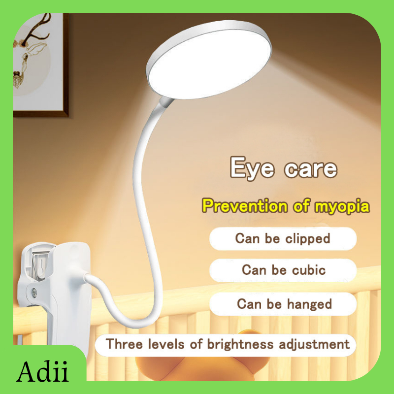 Study Lamp Desk Lamp Flexible Led Lamp with Clip Touch Dimming Table ...