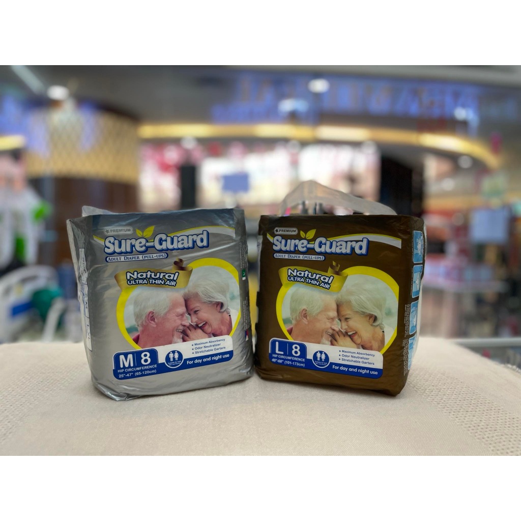SURE-GUARD Panty Type/Pull-Ups Adult Diaper (8pcs/pack) | Shopee ...