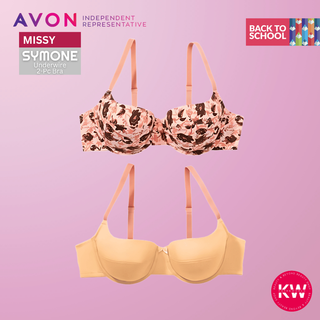 AVON Symone 2-Pc Underwire Bra Set (34A-38B) | Shopee Philippines