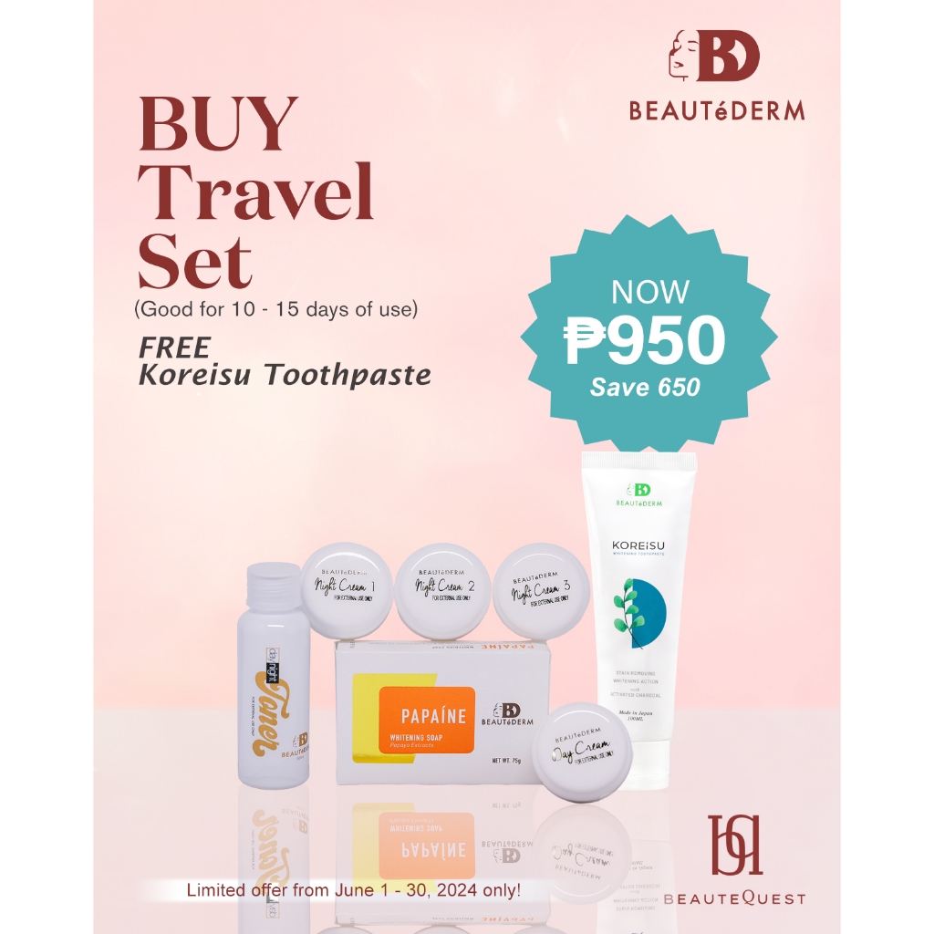Beautederm Travel Set Free Koreisu Toothpaste | Shopee Philippines