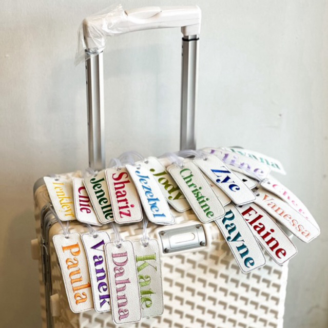 Embroidered Bag Tag / Luggage Tag by Bloom the Room | Shopee Philippines