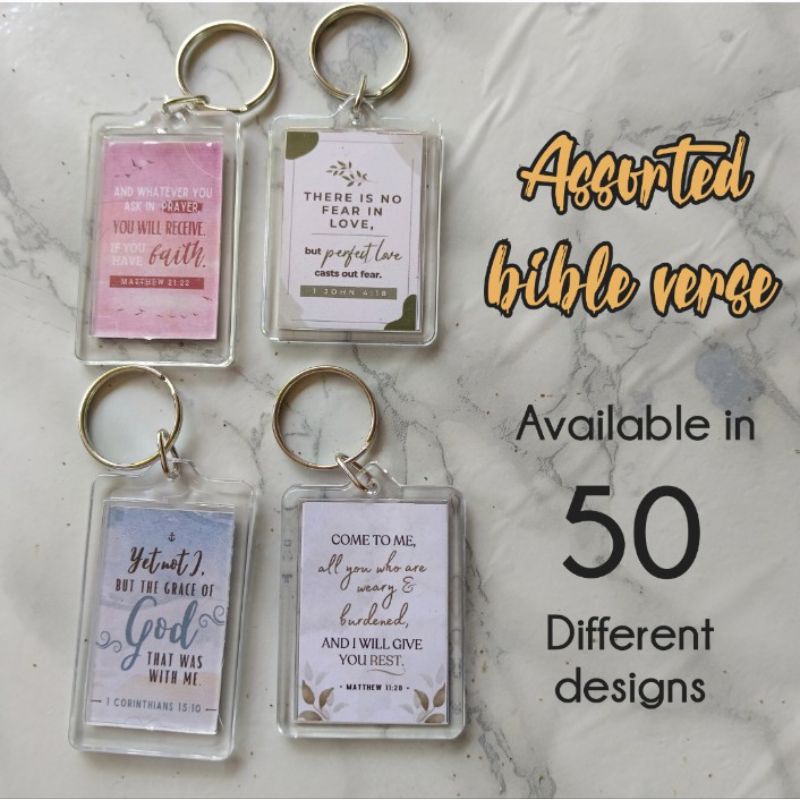 BIBLE VERSE KEYCHAIN : Batch #3 || with individual plastic wrap || Ref ...