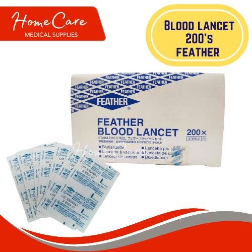 Blood Lancet (200’s), FEATHER | Blood Lancets for Lancing Device ...
