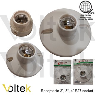 Receptacle for ceiling e27 socket 2", 3", 4" (2x2, 3x3, 4x4) for bulb ...
