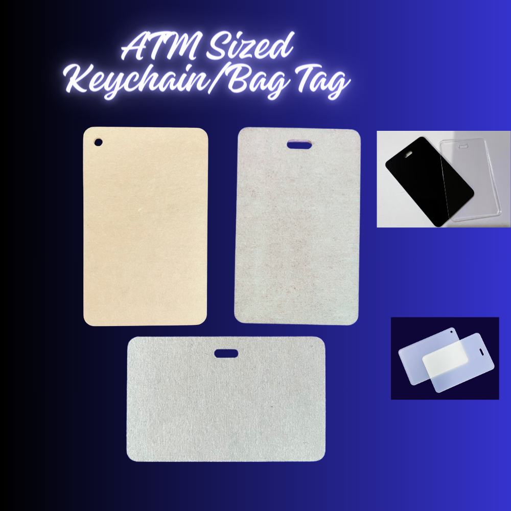 Clear Black White Frosted Matte Acrylic Blank Keychain Bag Tag 3mm 2mm ...