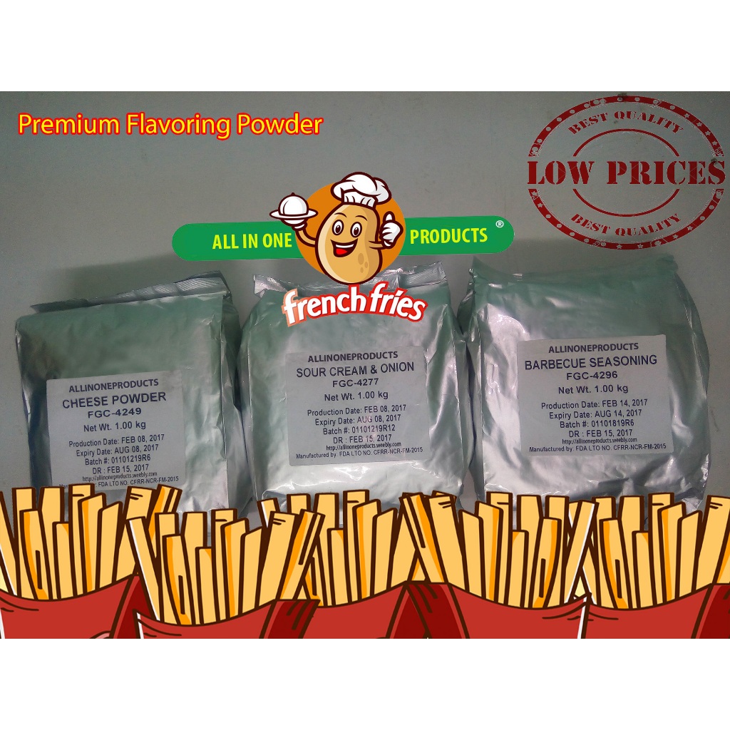 French Fries Flavoring Powder 1kg Potato Kangkong Chips Corner Powder ...