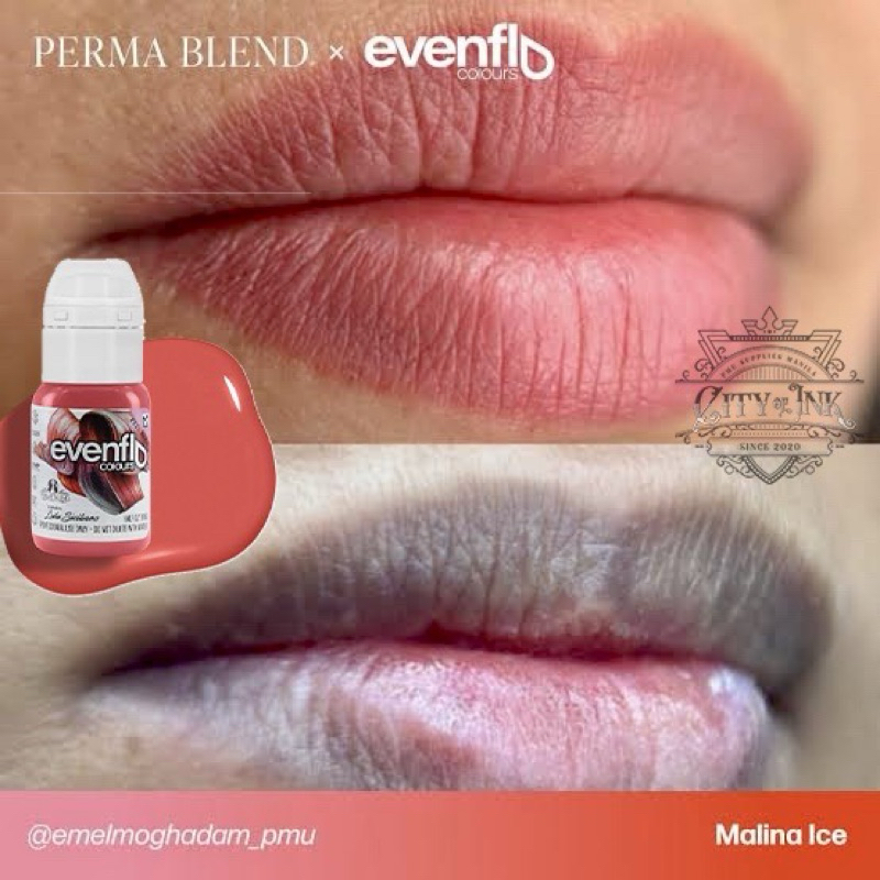 New Evenflo MALINA ICE 15ml by Permablendo USA. Best for Dark Cool Lips and Dark Areola ...