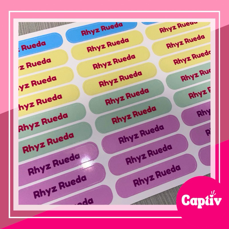 Pencil/Crayons Label Stickers | Extra Small Stickers | Shopee Philippines