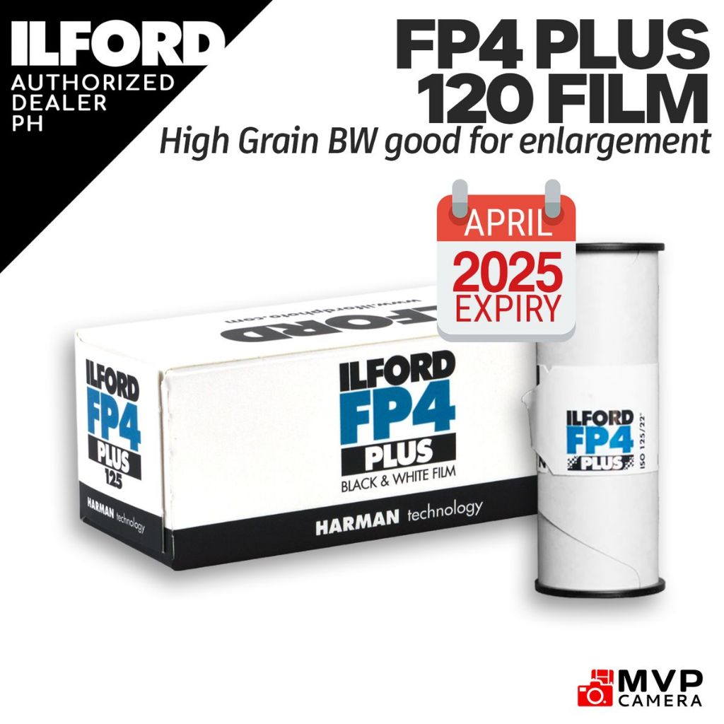 ILFORD FP4 Plus 120 Format Black and White B&W Negative Film 36 Exposures MVP CAMERA | Shopee ...
