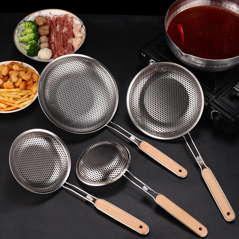 Dailyhome Stainless Steel Ladle Colander Strainer Skimmer Frying ...