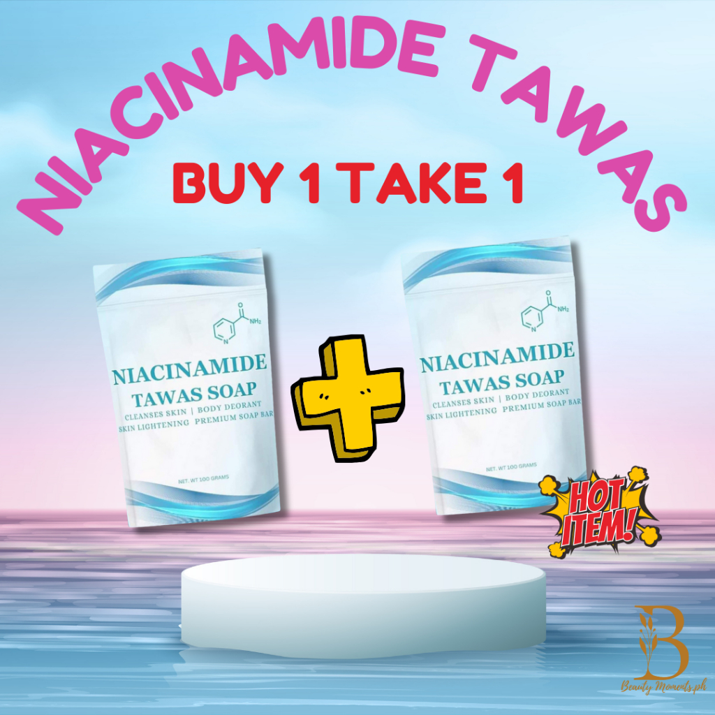 NIACINAMIDE TAWAS SOAP 100G (BUY 1 TAKE 1)CLEANSES SKIN BODY DEODORANT ...