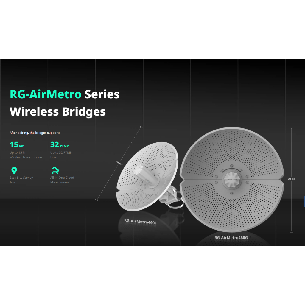 Ruijie-Reyee RG-AirMetro460F/AirMetro460G Wireless Bridges CPE | Shopee Philippines