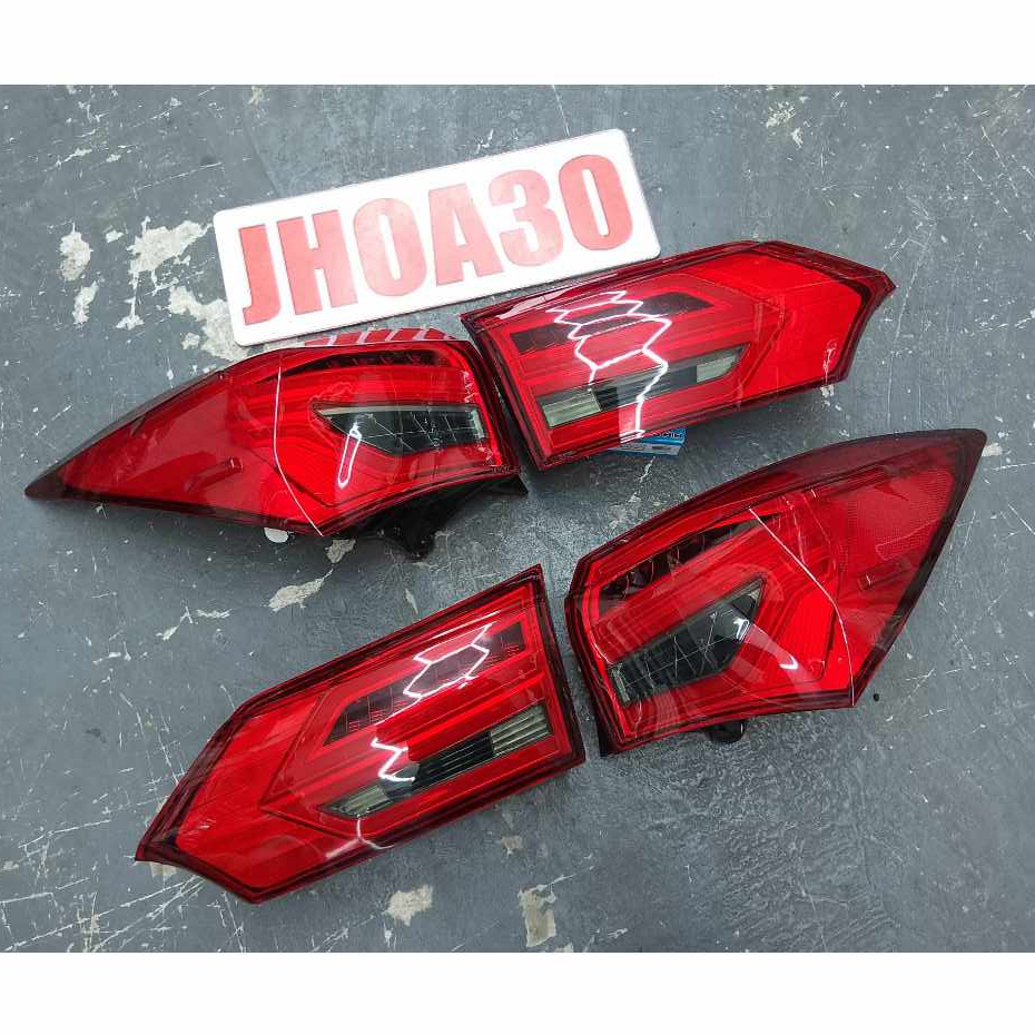 VLAND LED Tail Light Tail Lamp Assembly Red for Toyota Altis Taillight ...
