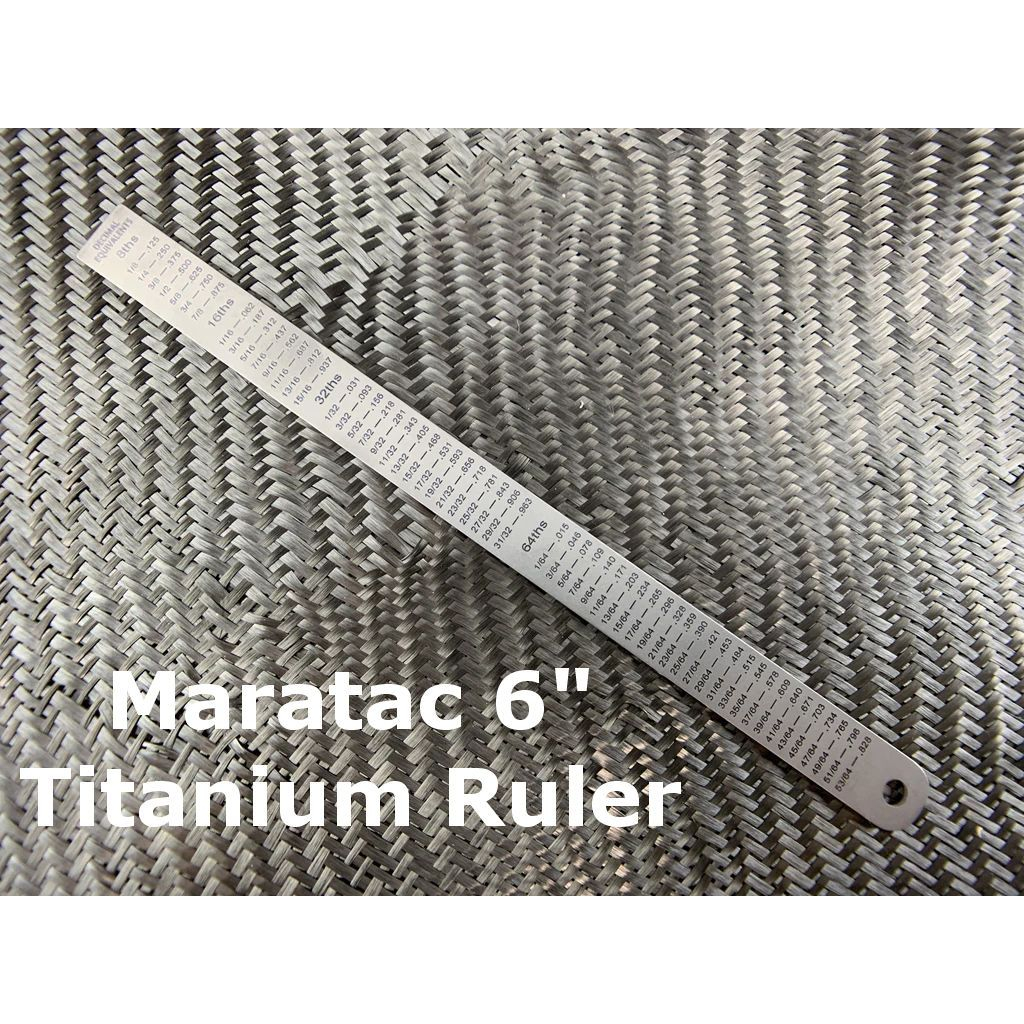 Maratac Titanium Precision 6" Ruler With Decimal Chart | Shopee Philippines