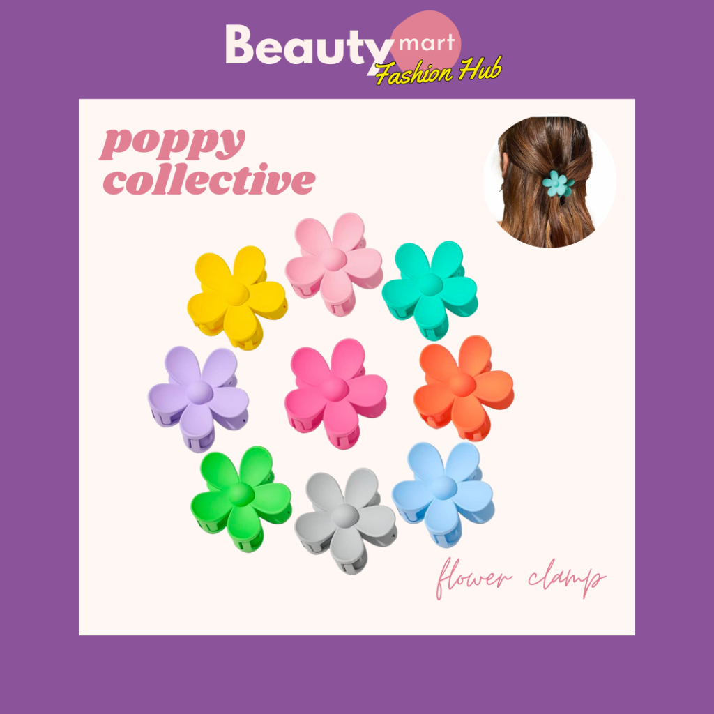 Colorful Flower Acrylic Hair Clip Claw / Hair Clamp / Women's Hair ...