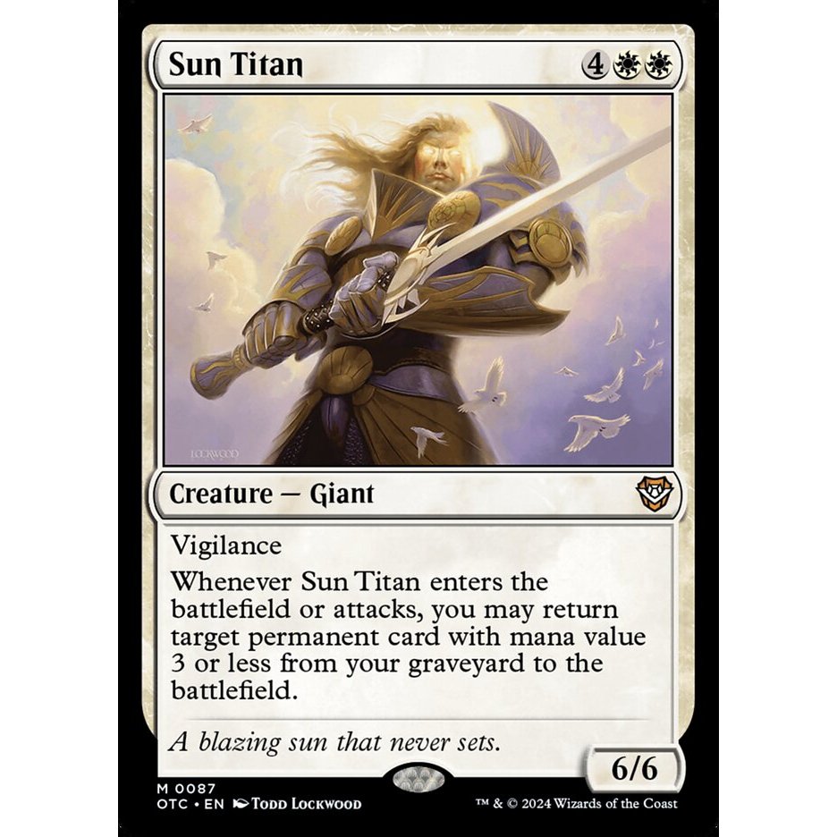 MTG Magic: The Gathering - Sun Titan | Shopee Philippines