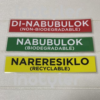 Laminated Nabubulok Di-Nabubulok Nareresiklo With Nano Tape Garbage ...