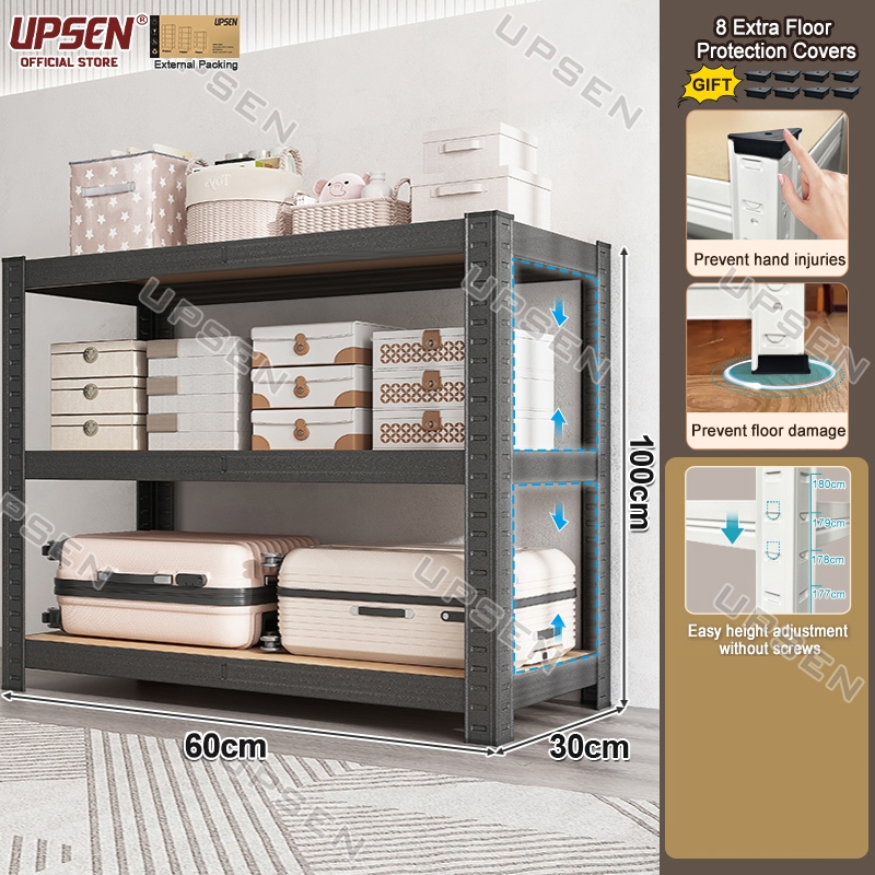 200*200 Full Metal Rack Steel Shelf Rack 6 Layer Stainless Rack Steel ...