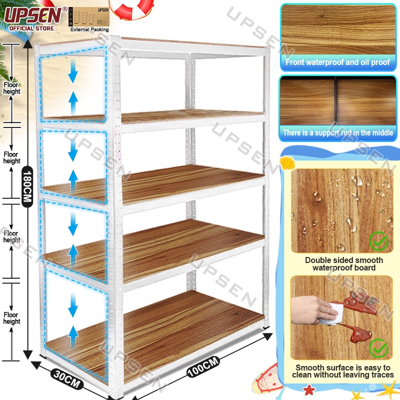 200*200 Full Metal Rack Steel Shelf Rack 6 Layer Stainless Rack Steel ...