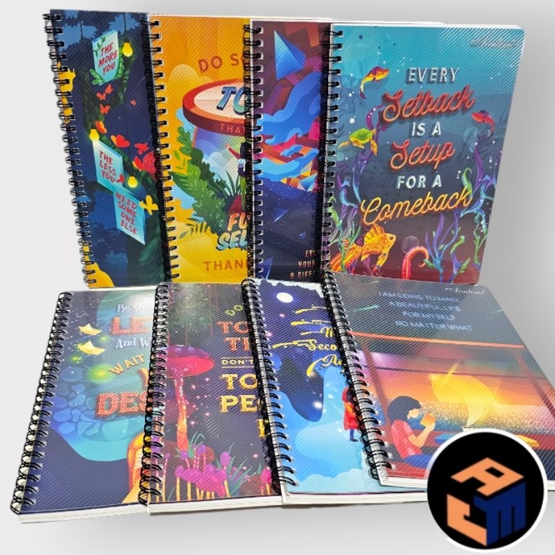 Paperlink Academe Double Loop Spiral Notebook with Hard Plastic Cover ...