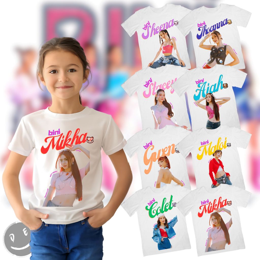TRENDY BINI BIAS SHIRT V8/BINI SHIRT FOR ADULT & KIDS 1-12 YEARS OLD ...