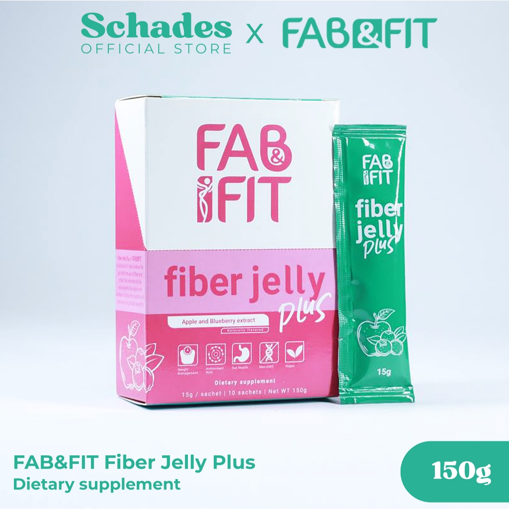 Fab&Fit Fiber Jelly Plus Detox Jelly with Prebiotics and Soluble Fiber ...