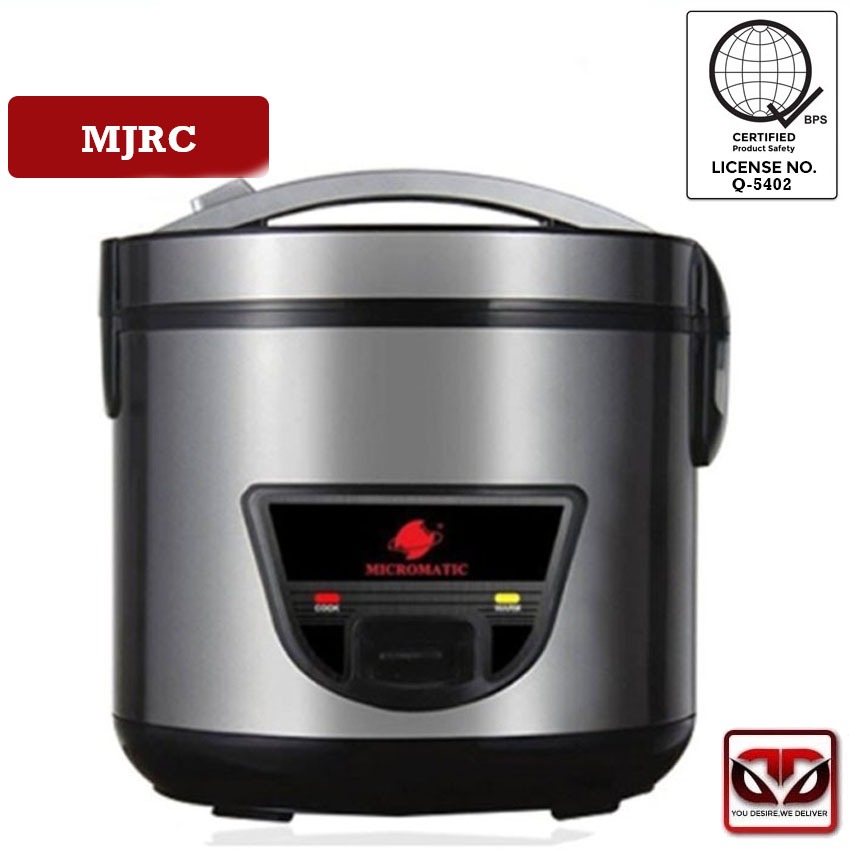 D&D Micromatic MJRC SERIES 1.8L/1.5L Jar Type Rice Cooker with Steamer ...