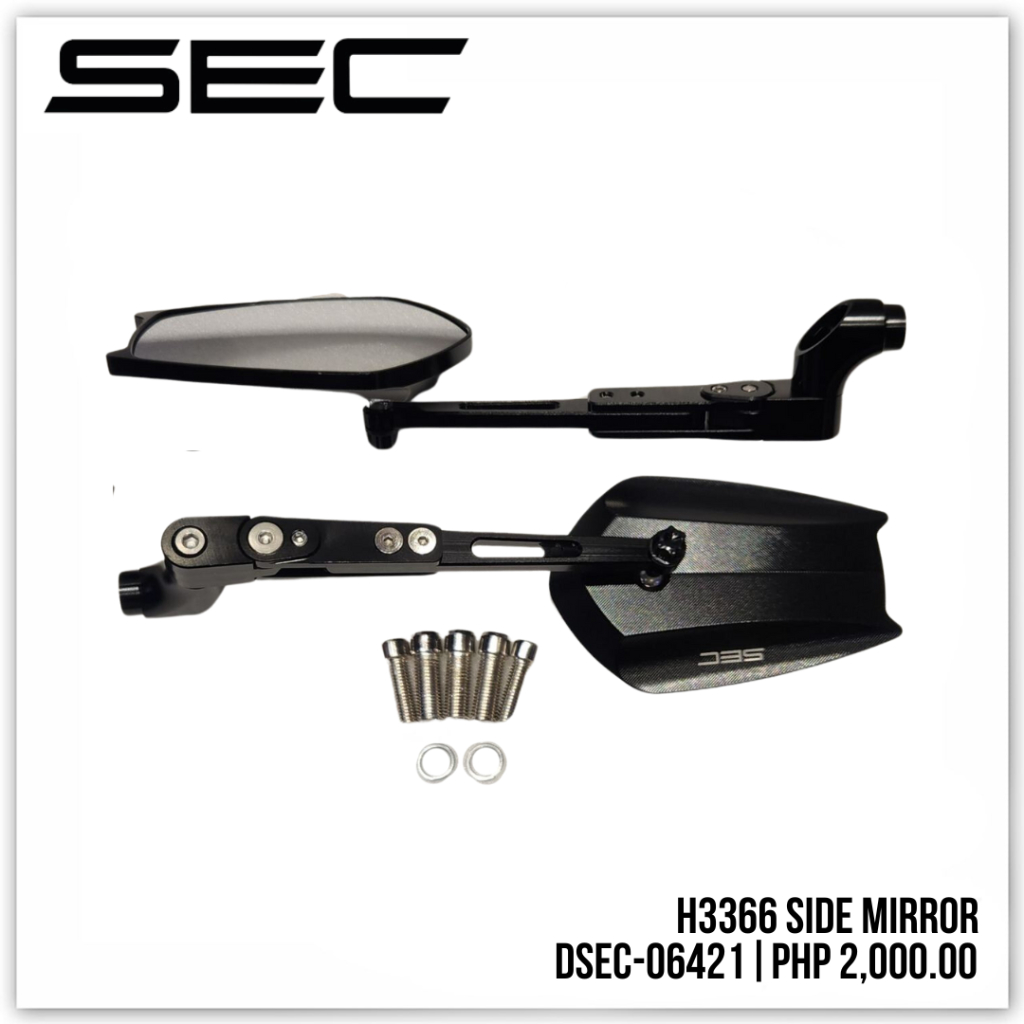 Sec Side Mirror for Motorcycle H3366 (DSEC-06421) | Shopee Philippines