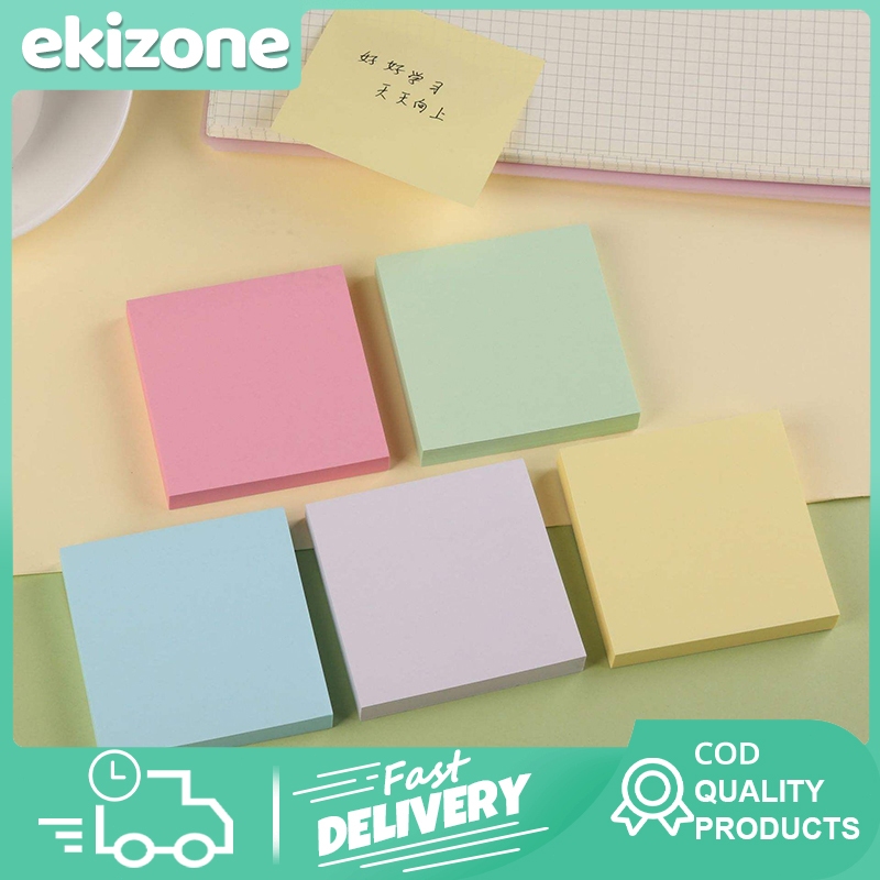 100Sheets Sticky Notes Pastel Color Multicolor Note Paper Office School ...