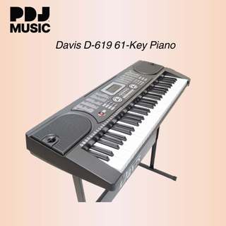 Davis D-619 61-Key Piano with Keyboard Stand | Shopee Philippines