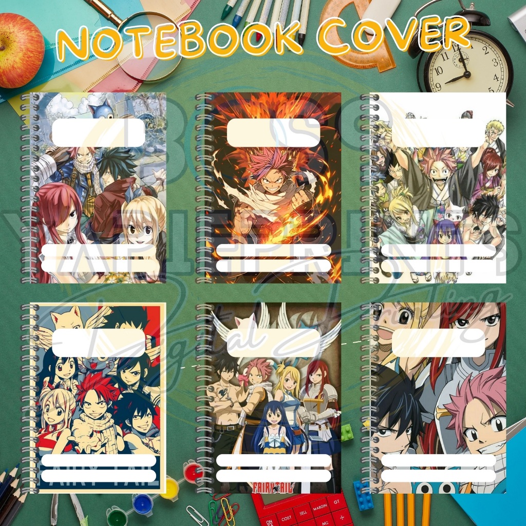 FAIRYTALE ANIME TRENDING DESIGN FOR PERSONALIZED NOTEBOOK COVER WITH ...