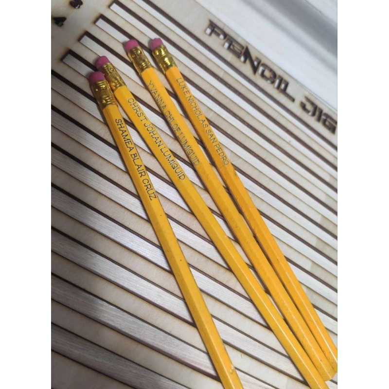 Pencil Free Engraved ( FREE SHARPENER AND ERASER) | Shopee Philippines