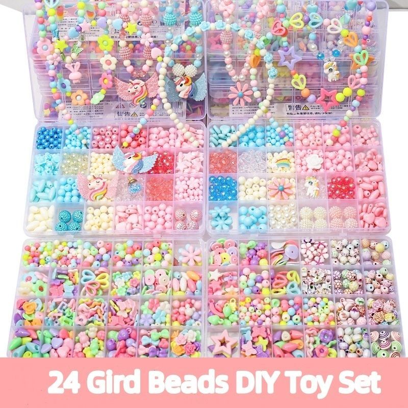 Child DIY Bracelet Kit Beads Set For Kids Bracelet Making Kit DIY Beads ...