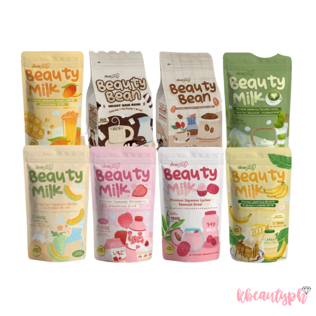Dear Face Beauty Milk Beauty Bean Drink [Melon, Strawberry Ichigo ...