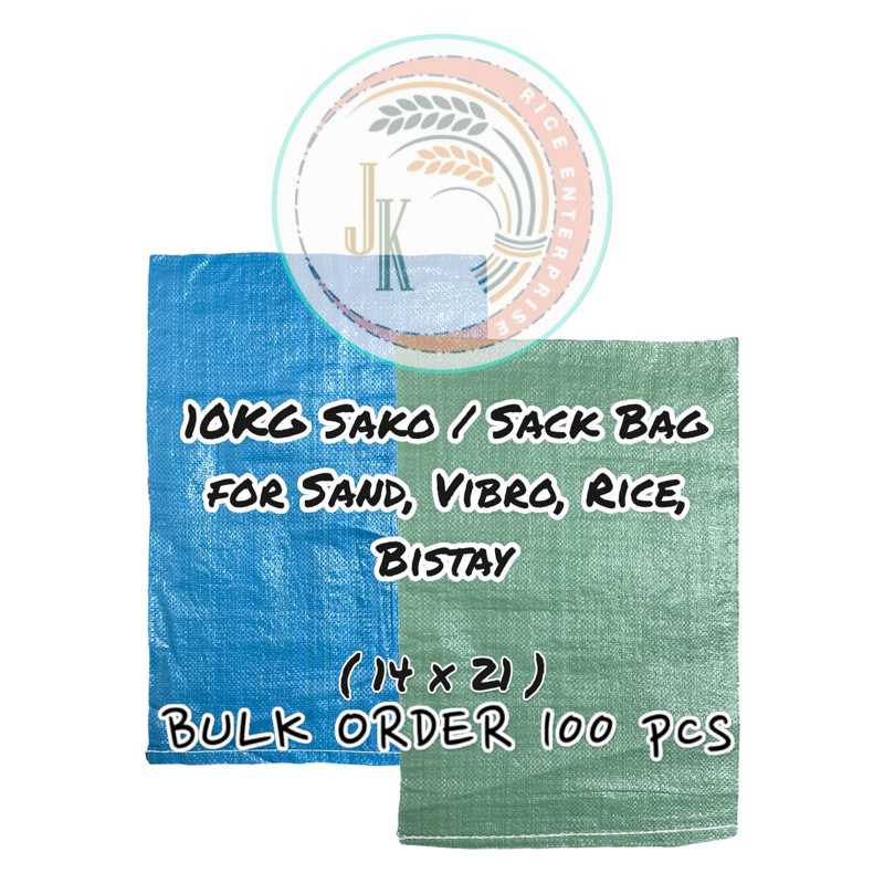 (100pcs)10KG Sako / Sack Bag for Sand, Vibro, Rice, Bistay (Brand new ...