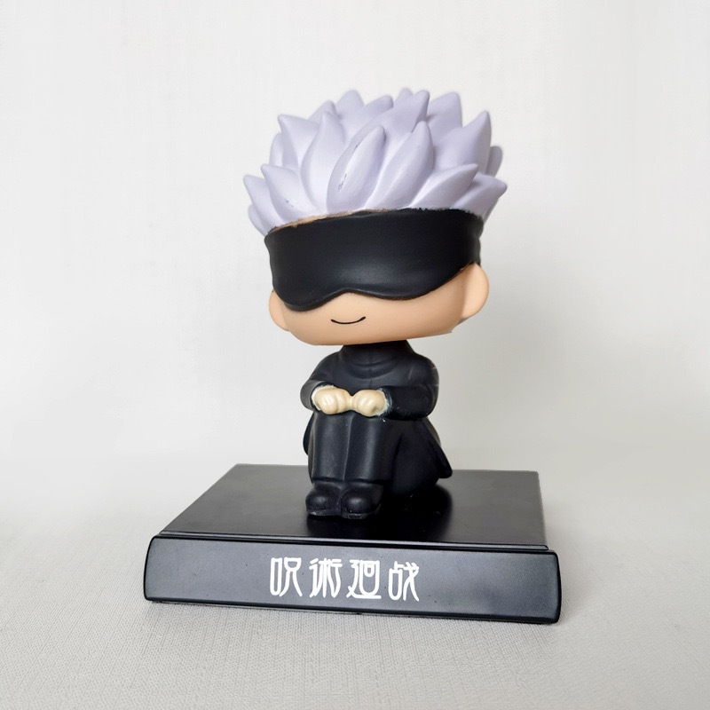 BOBBLE HEAD JUJUTSU KAISEN SATORU GOJO HOLDING KNEE BHJJK02 | Shopee ...