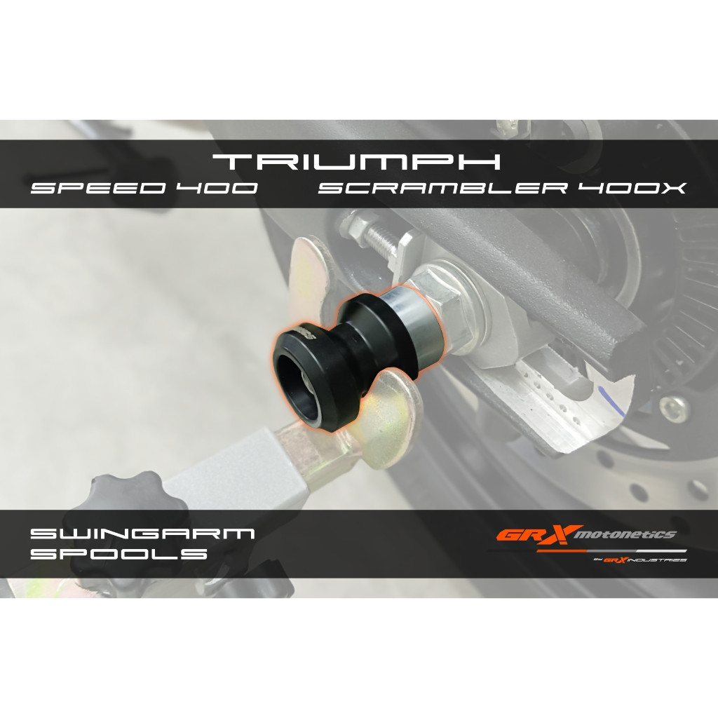 Triumph Speed 400 | Scrambler 400X Swingarm Paddock Spools [Gseries30 ...