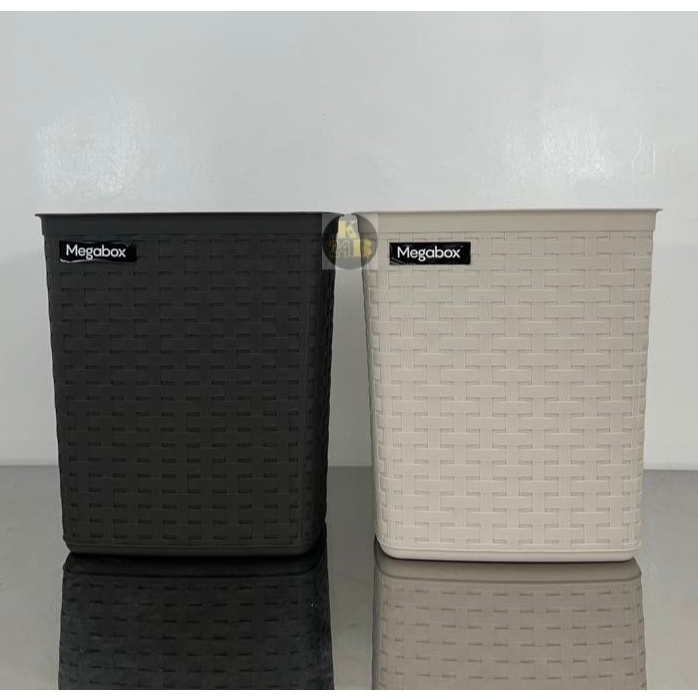 MG- 723RT Rectangular Waste Can Rattan 13Liter (2 Colors) | Shopee ...