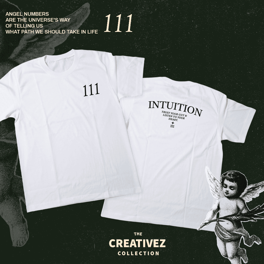 Angel Numbers | White | Shirt Collection | Shopee Philippines