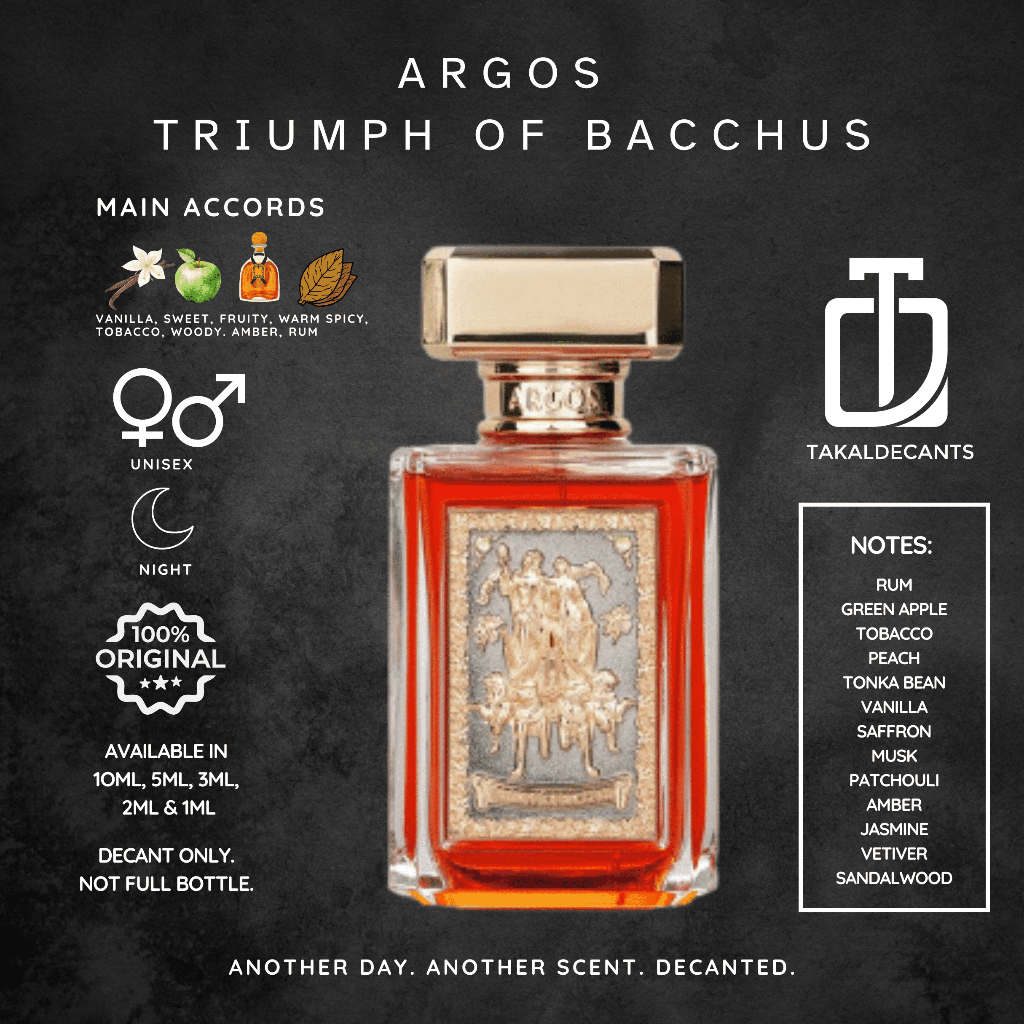 Argos Triumph of Bacchus (1ml/2ml/3ml/5ml/10ml) TAKALDECANTS | Shopee ...