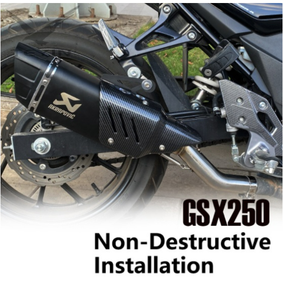 AKRAPOVIC M1 Motor Exhaust Muffler Pipe (38-51mm inlet) | Shopee ...