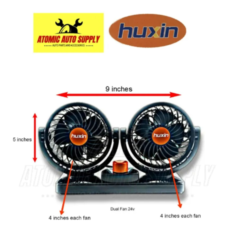 HUXIN DUAL DAHSBOARD FAN (DUAL- MULTIDIRECTIONAL FAN) /(HX-T303/12v ...
