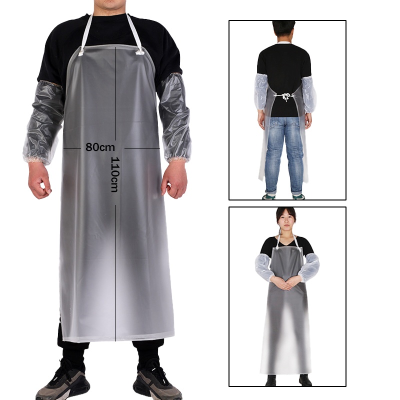 Waterproof Oxford Apron Transparent Clear PVC Apron For Kitchen ...